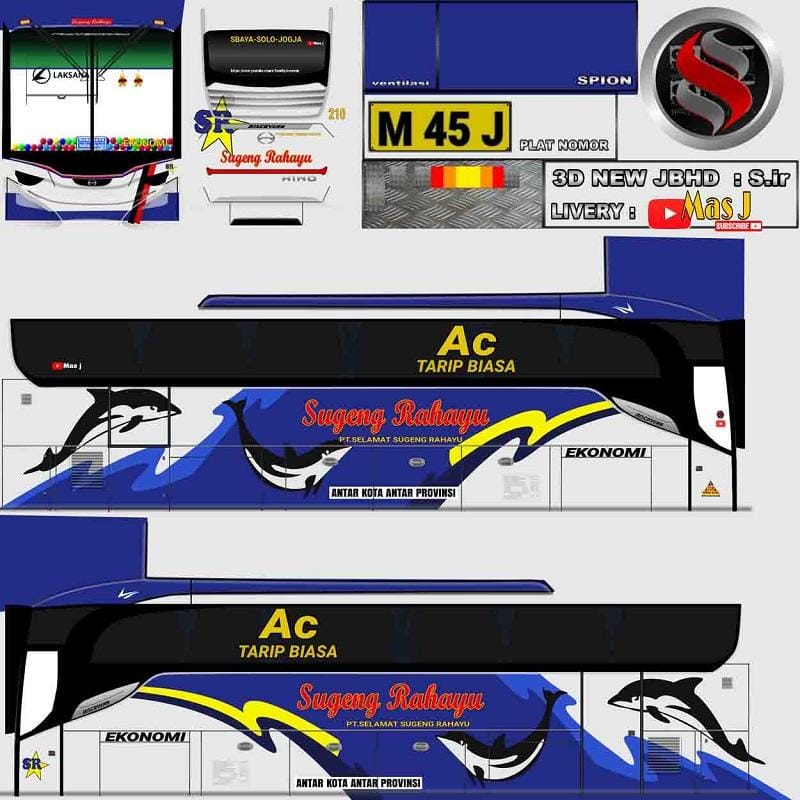 30+ Livery BUSSID Sugeng Rahayu HD Langsung Download Mainkan! | GGWP.ID