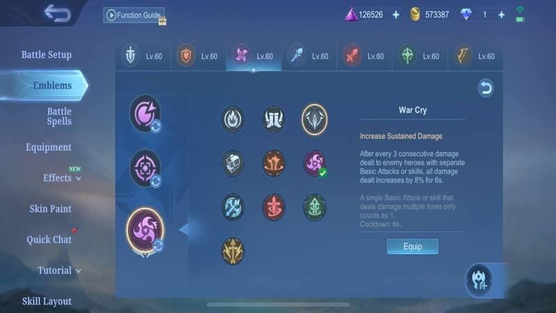 Informasi Lengkap Talent Emblem War Cry, Bakal Bikin Makin Overp | GGWP.ID