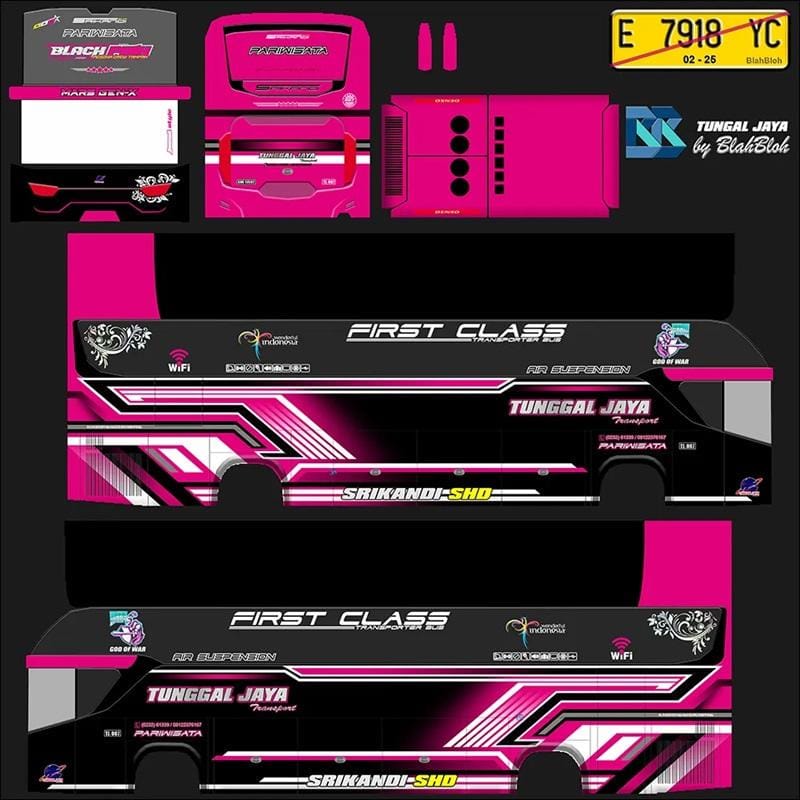 25+ Daftar Link Download Livery BUSSID Kids Panda JB5 HD Mantap! | GGWP