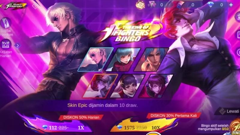 Informasi Lengkap Event Skin MLBB x KOF Bingo 2025! | GGWP