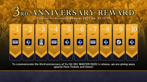 Ulang Tahun Ketiga Yu-Gi-Oh MASTER DUEL Dirayakan dengan Giveaway | GGWP