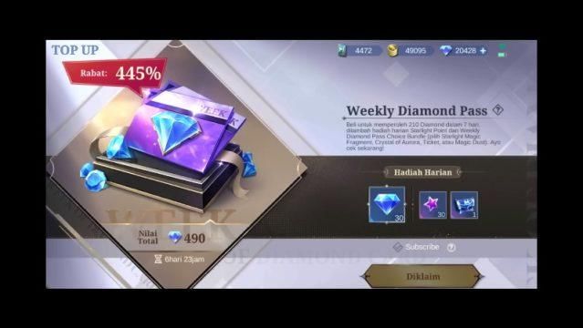 Penjelasan Lengkap Weekly Diamond Pass Mobile Legends (ML), Jadi | GGWP.ID